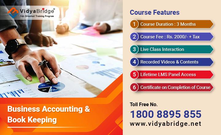 Business Accounting & Book Keeping Course - VidyaBridge
